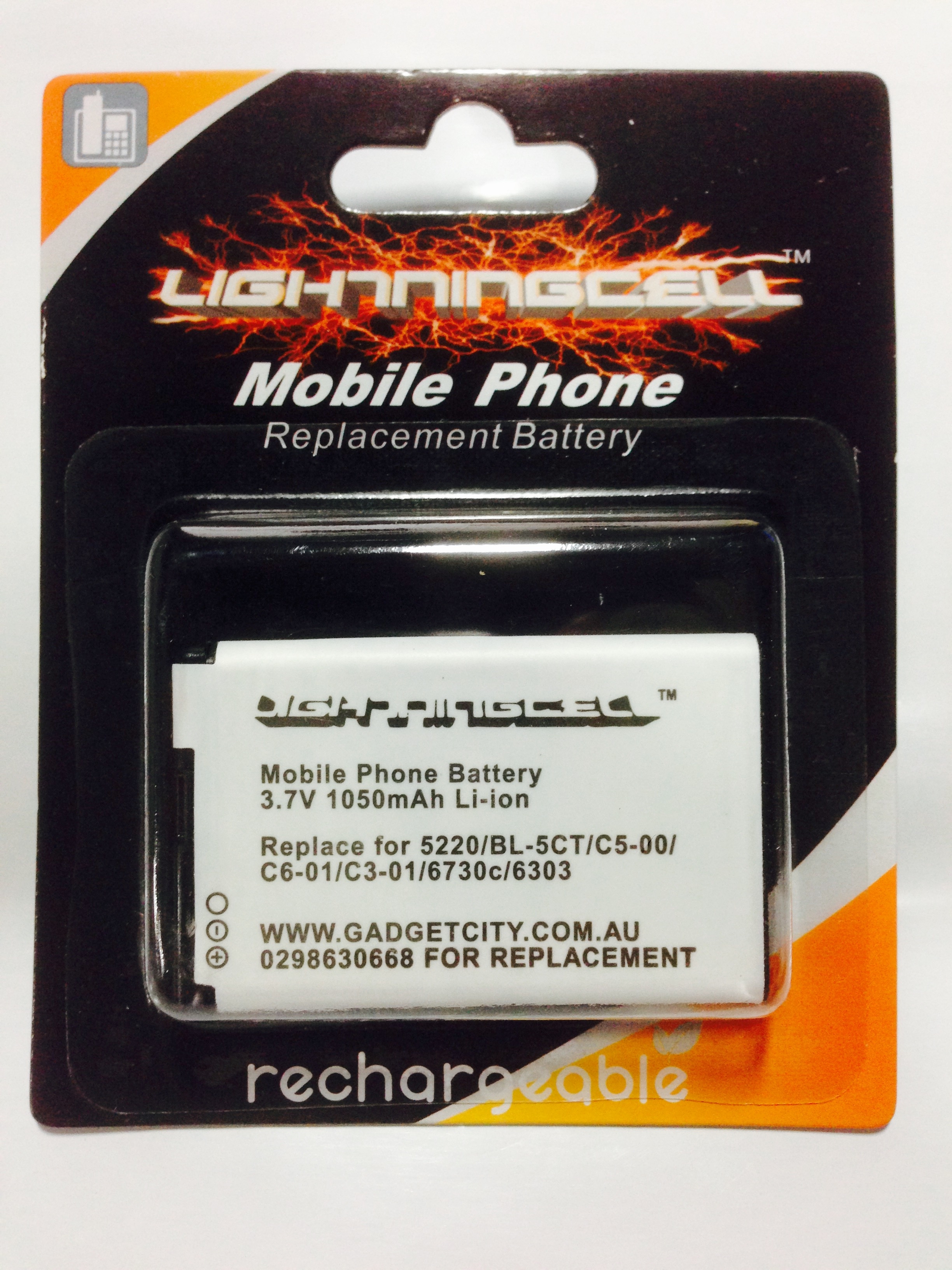 NOKIA BL5CT BL-5CT REPLACEMENT MOBILE PHONE BATTERY [BL NOKIA BL5CT BL-5CT REPLACEMENT MOBILE PHONE BATTERY [BL